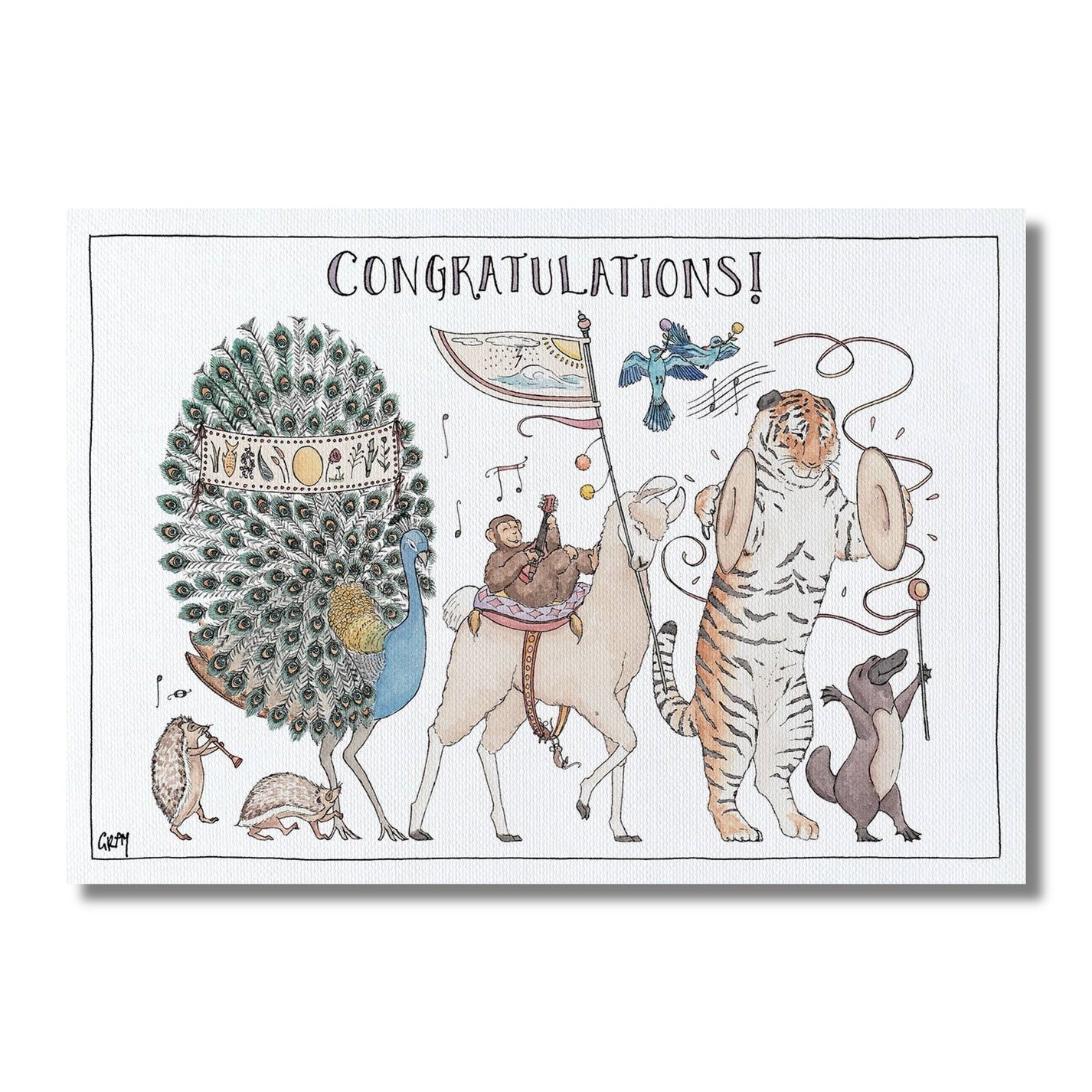 Congratulations Card — Celebrating Animals – The Symphony Store
